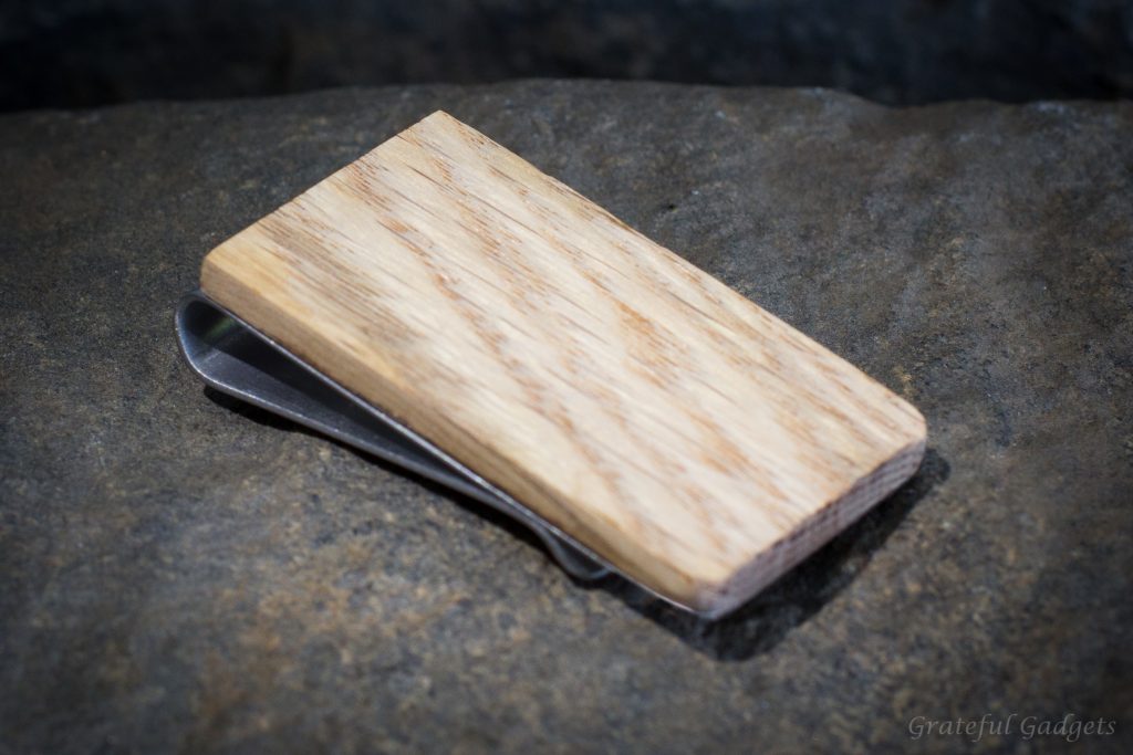 Wood Money Clip, Beach Wood - Grateful Gadgets