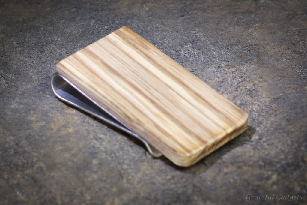 Wood Money Clip, Zebra Wood - Grateful Gadgets